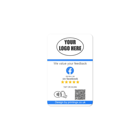 NFC Facebook Review Card - PrintingX – Custom Printing & Signage UK ...